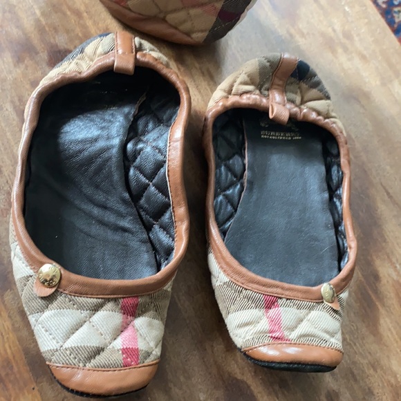 Burberry | Shoes | Burberry Ballet House Slippers With Case | Poshmark